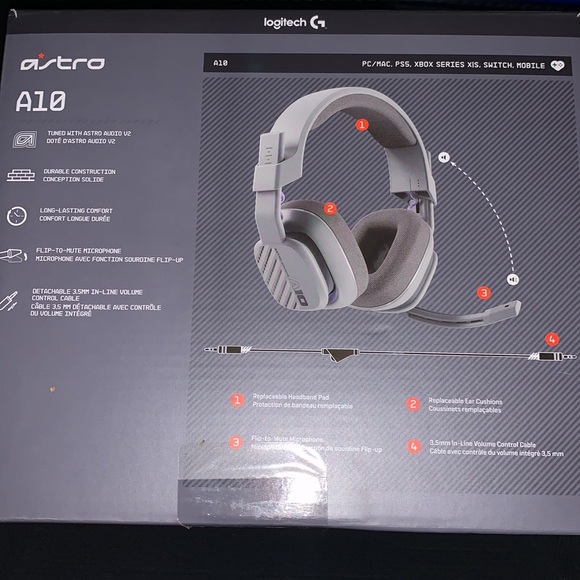 Astro | Headphones | Astro A Gaming Headset In Grey Color Way With ...